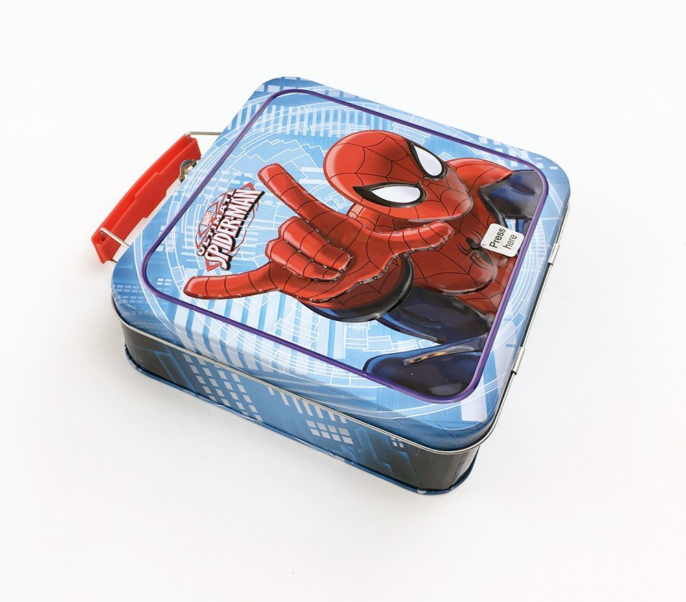 Spiderman Tin - HHUK Creative & Print Services.